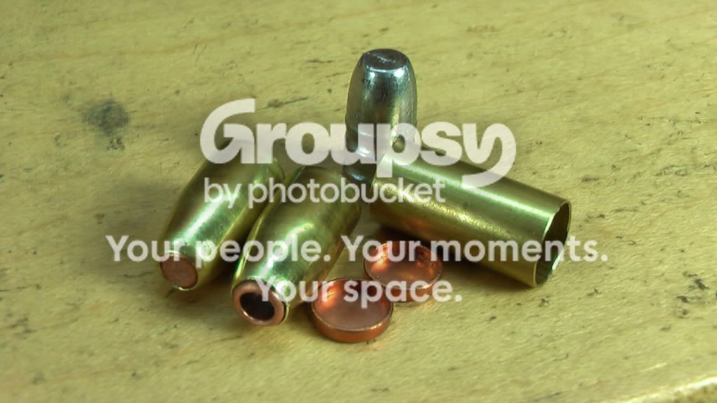 9mm encapsulated SP and HP bullets.